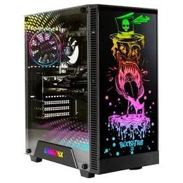 GAMEMAX Gaming-PC "Rockstar 7588 AMD Ryzen 7 5700X RTX 5060 32GB DDR4 1TB SSD", schwarz, Microsoft Windows 11 Home (64 Bit), 32 GB RAM 1.000 GB SSD, Desktop-PCs, Windows 11
