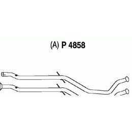 VEGAZ Abgasrohr pgr253 mitte f&uuml;r PEUGEOT