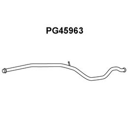 VEGAZ Abgasrohr pgr308 mitte f&uuml;r PEUGEOT