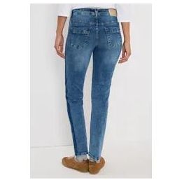 Comfort-fit-Jeans Cecil, Damen, Gr. 34, L&auml;nge 30, blau (light blau washed), Jeans, 98% Baumwolle, 2% Elasthan, unifarben, normal, Jeans, aus Baumwolle mit Stretchanteil