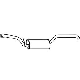 VEGAZ Mittelschalld&auml;mpfer fs700 f&uuml;r Ford