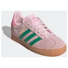 Sneaker Adidas ORIGINALS "GAZELLE KIDS", M&auml;dchen, Gr. 28, rosa (clpink, cougrn, blipnk), Leder, Synthetik, Schuhe Sneaker, f&uuml;r Kinder