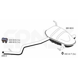 Ernst Endschalld&auml;mpfer 251020 f&uuml;r BMW