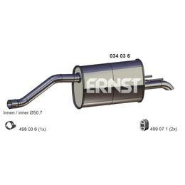 Ernst Endschalld&auml;mpfer 034036 f&uuml;r Opel GM