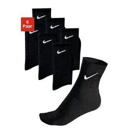 Sportsocken Nike, Damen, Gr. XL (46/50), schwarz, Baumwolle, Elasthan, Polyester, elastisch, Socken Sportsocken, mit Fu&szlig;frottee
