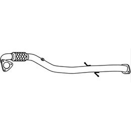 VEGAZ Abgasrohr or421 vorne f&uuml;r OPEL