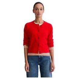 Marc O'Polo Cardigan MARC O'POLO "mit hohem Tragekomfort", Damen, Gr. M, bright rot, Obermaterial: 100% Kaschmir, unifarben, regular fit, Rundhals, Rippb&uuml;ndchen, Strickjacken