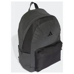 Rucksack Adidas PERFORMANCE "ESSENTIALS MIT REFLEKTIERENDEN DETAILS", grau (carbon, schwarz), Rucks&auml;cke, Obermaterial: 100% Polyester, Rucksack, f&uuml;r Erwachsene, mit reflektierenden Details, mit mehreren F&auml;chern
