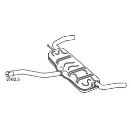 VEGAZ Endschalld&auml;mpfer ms526 f&uuml;r Mercedes