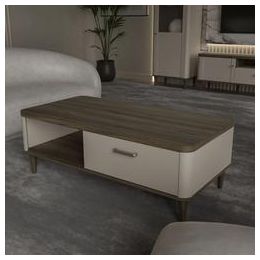 Couchtisch FORTE "Lacetti", valencia eiche, sand, valencia eiche, B:120cm H:43,7cm T:60cm, Tische, Couchtisch, B/H/T 120/43,7/60 cm Echtholzf&uuml;&szlig;e
