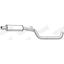 WALKER Mittelschalld&auml;mpfer 22880 f&uuml;r VW VAG