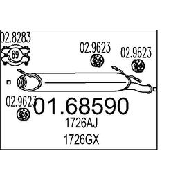 MTS MARKENTECHNIKSERVICEGMBH & CO. KG MTS Endschalld&auml;mpfer 0168590 f&uuml;r Citro&euml;n