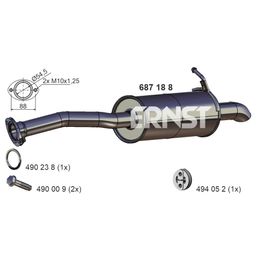 Ernst Endschalld&auml;mpfer 687188 f&uuml;r TOYOTA