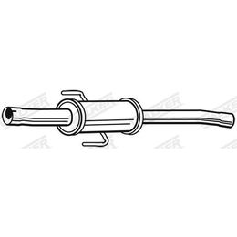 WALKER Mittelschalld&auml;mpfer 22418 f&uuml;r TOYOTA