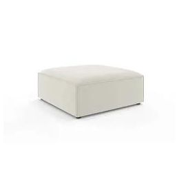 Polsterhocker OTTO HOME "HAILY Sitzhocker XL passend zur Serie, Ma&szlig;e B/T/H: 100/100/42 cm", beige (creme), B:100cm H:42cm T:100cm, 100% Polyester, Hocker, Polsterhocker, als Modul oder separat verwendbar, f&uuml;r individuelle Zusammenstellung