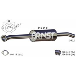 Ernst Vorschalld&auml;mpfer 315210 f&uuml;r Ford