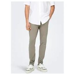 Only & Sons Chinohose ONLY & SONS "ONSMARK SLIM GW 0209 PANT NOOS", Damen, Gr. 31, L&auml;nge 32, gr&uuml;n (vintage khaki), Web, Obermaterial: 64% Viskose, 31% Polyester, 5% Elasthan, unifarben, slim fit lang, Hosen Chinohose, Viskosemischung, slim fit