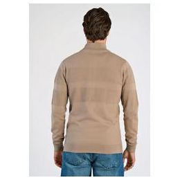 Strickjacke LINDBERGH "Cardigan Relaxed Fit", Herren, Gr. L, beige (sand), Obermaterial: 100% Baumwolle, Strickjacken Strickjacke
