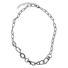 Kette mit Anh&auml;nger Urban Classics "Urban Classics Unisex Various Fastener Necklace", silber, Halsketten, Herren, onesize