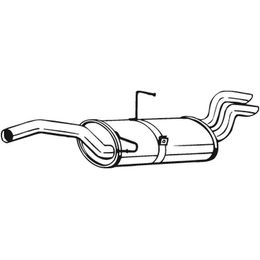BOSAL Endschalld&auml;mpfer 135567 f&uuml;r Fiat Peugeot