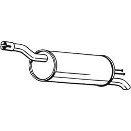 BOSAL Endschalld&auml;mpfer 148383 f&uuml;r Fiat
