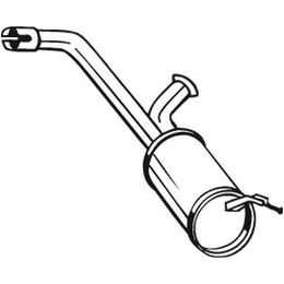 BOSAL Mittelschalld&auml;mpfer 135095 f&uuml;r Peugeot Fiat