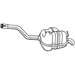 BOSAL Endschalld&auml;mpfer 233161 f&uuml;r VW