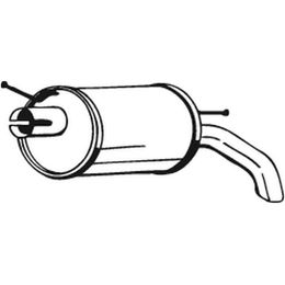 BOSAL Endschalld&auml;mpfer 154511 f&uuml;r Ford VW