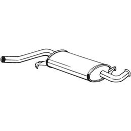 BOSAL Mittelschalld&auml;mpfer 105971 f&uuml;r Audi