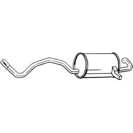 BOSAL Endschalld&auml;mpfer 279573 f&uuml;r RENAULT