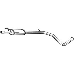 BOSAL Mittelschalld&auml;mpfer 286115 f&uuml;r Fiat