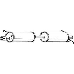 BOSAL Mittelschalld&auml;mpfer 280055 f&uuml;r Ford