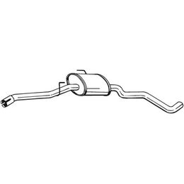 BOSAL Mittelschalld&auml;mpfer 282503 f&uuml;r Vaughall