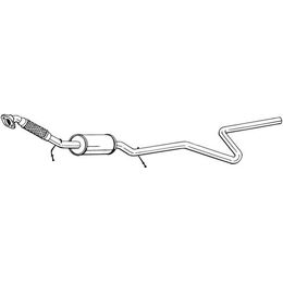 BOSAL Mittelschalld&auml;mpfer 288027 f&uuml;r Ford MAZDA