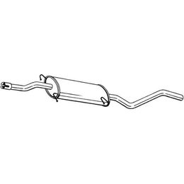 BOSAL Mittelschalld&auml;mpfer 287433 f&uuml;r Mercedes
