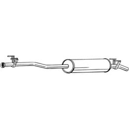 BOSAL Mittelschalld&auml;mpfer 287355 f&uuml;r Mercedes