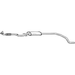 BOSAL Mittelschalld&auml;mpfer 293007 f&uuml;r Vaughall