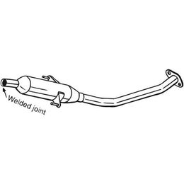 BOSAL Mittelschalld&auml;mpfer 284573