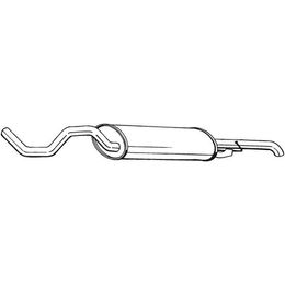 BOSAL Endschalld&auml;mpfer 281533 f&uuml;r Skoda