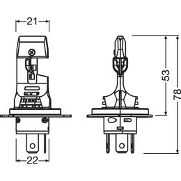 Osram Gl&uuml;hlampe, Hauptscheinwerfer 64193dwnbsp2hb