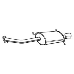 VEGAZ Endschalld&auml;mpfer fs375 f&uuml;r Ford
