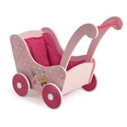 Bayer Chic 2000 Puppenwagen CHIC2000 "aus Holz", pink (papilio pink), Puppenwagen, KinderB:31cm H:45cm T:55cm, Mitteldichte Faserplatte (MDF), B:31cm H:45cm T:55cm
