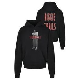 Kapuzensweatshirt "Upscale by Mister Tee Herren Biggie Smalls Concrete Hoody", Herren, Gr. M, schwarz, 100% Baumwolle, UPSCALE BY Mister Tee, unifarben, Sweatshirts