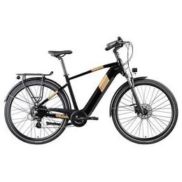 Z&uuml;ndapp E-Bike Z&Uuml;NDAPP "Z810" Gr. 52, schwarz (schwarz, beige), Elektrofahrr&auml;der, 52cm, 28 Zoll (71,12cm), Pedelec, Elektrofahrrad f&uuml;r Damen und Herren