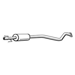 VEGAZ Mittelschalld&auml;mpfer os450 f&uuml;r Opel