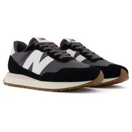 Sneaker New Balance "M237", Herren, Gr. 40,5, schwarz-wei&szlig; (schwarz, wei&szlig;), Leder, Textil, Schuhe Sneaker, vom New Balance 327 inspiriert