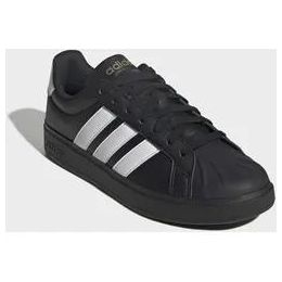 Sneaker Adidas SPORTSWEAR "STREETTALK", Herren, Gr. 43, core schwarz, ftwr wei&szlig;, matte gold, Synthetik, Schuhe Sneaker, inspiriert vom Design des Adidas Superstar