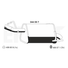Ernst Endschalld&auml;mpfer 044097 f&uuml;r Opel GM