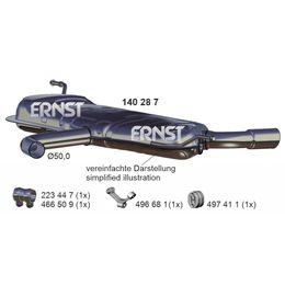 Ernst Endschalld&auml;mpfer 140287 f&uuml;r VAG