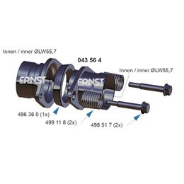 Ernst Reparatursatz, Abgasrohr Set 043564